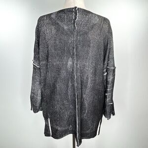 Skif | Sweaters | Skif Cardigan Womens Os Black White Oversized Boho ...